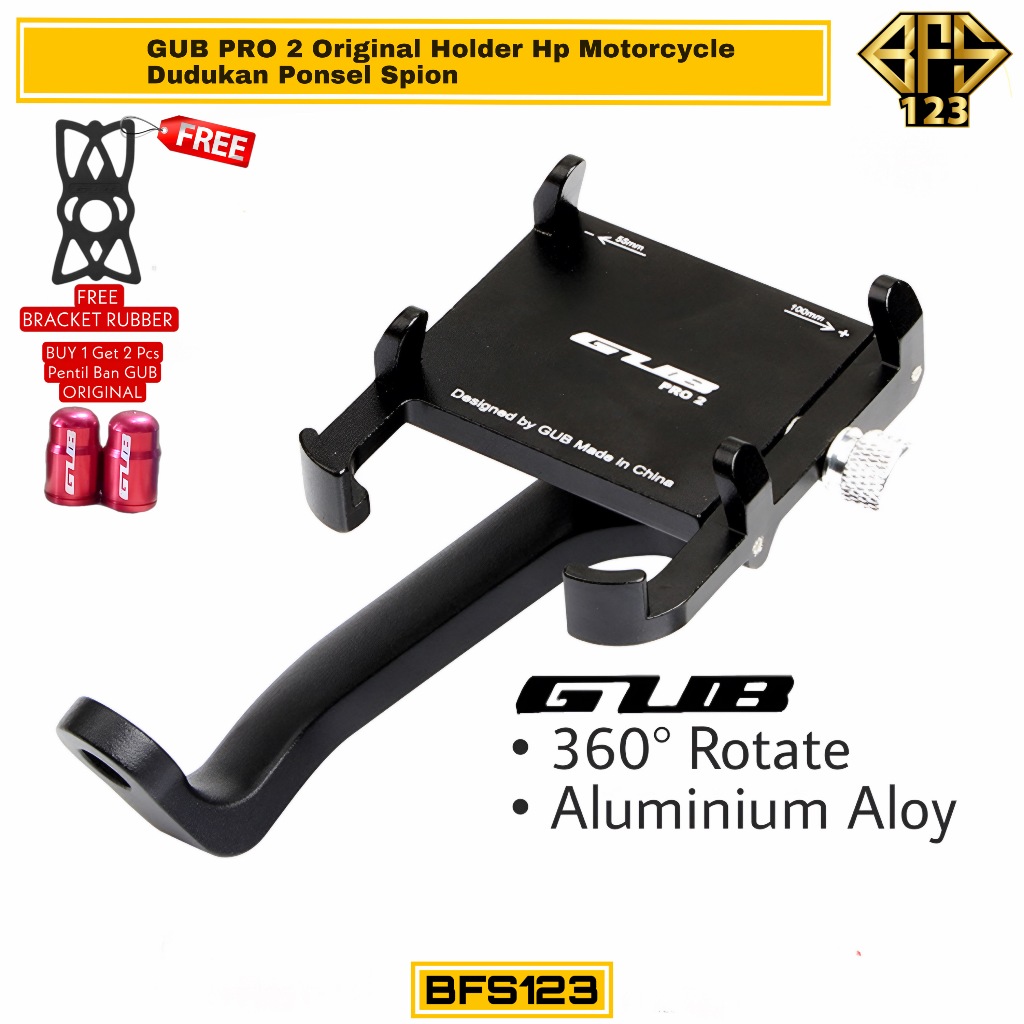 Jual GUB PRO 2 Original Holder Hp Motorcycle Dudukan Ponsel Spion ...