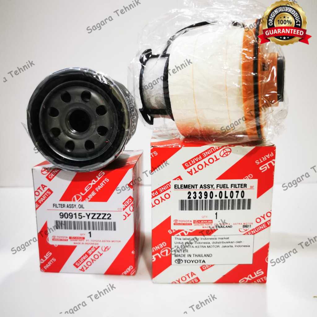Jual Filter Oli + Filter Solar Innova Reborn Fortuner VRZ Toyota 23390 ...