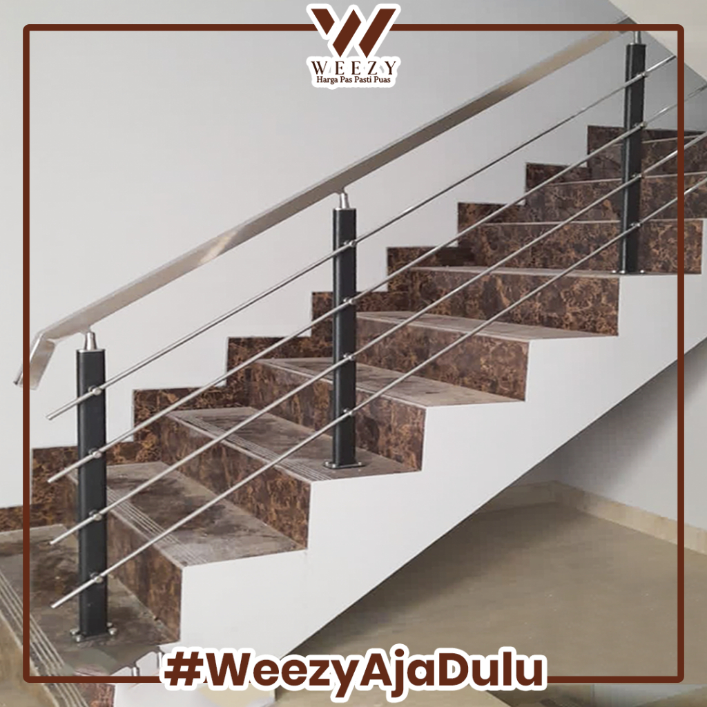 Jual RAILING TANGGA TERMURAH - RAILING PIPA [Weezy 01] Railing tangga ...