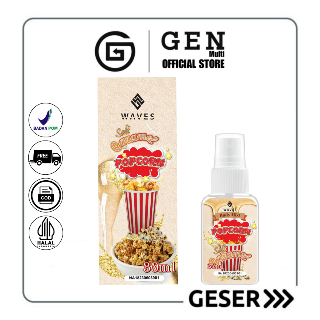 Jual GEN - [BPOM] Parfum Body Mist 30ml Premium / Parfum Popcorn ...