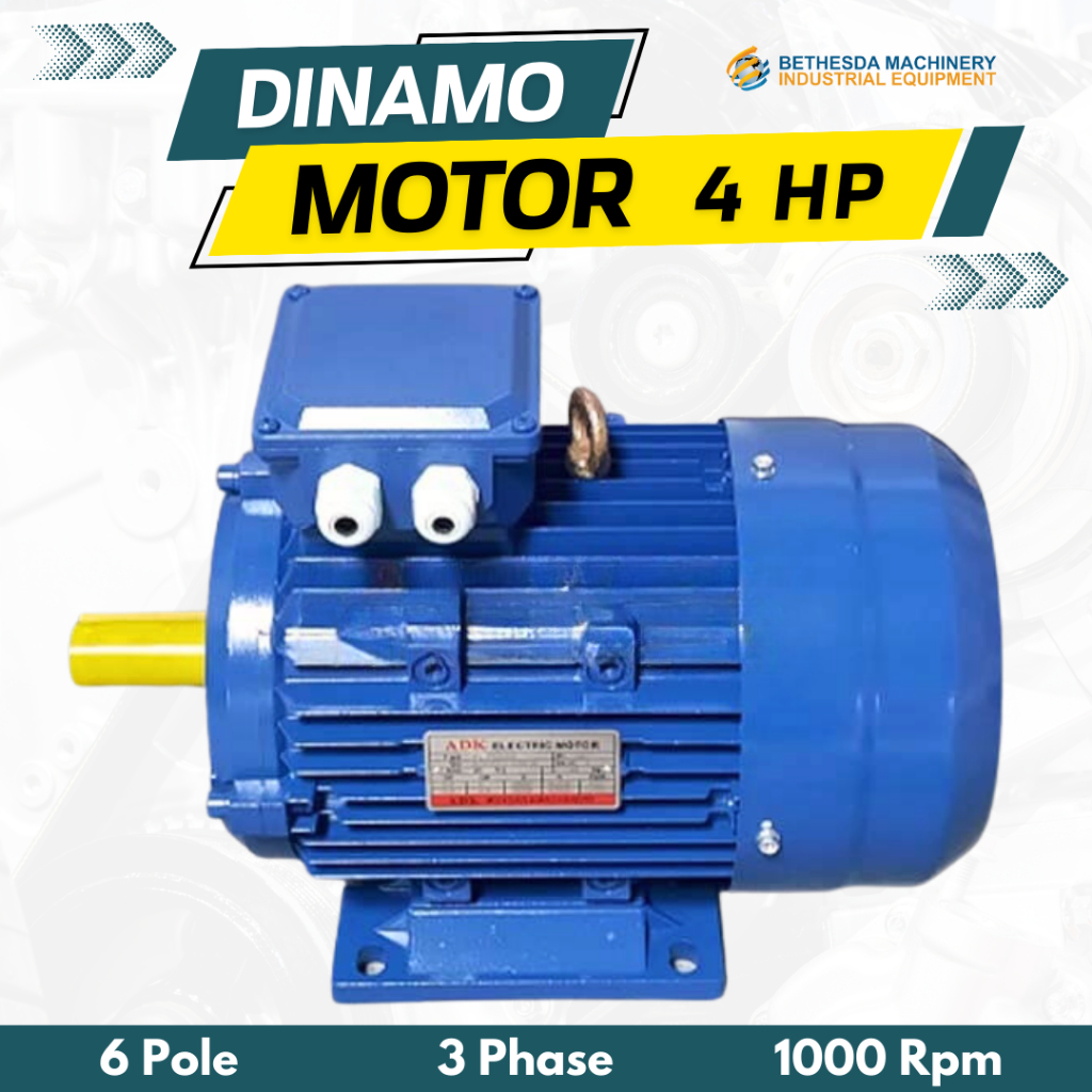 Jual 4 HP Dinamo Elektro Motor 4HP 3KW 3Phase Motor Listrik | Shopee Indonesia