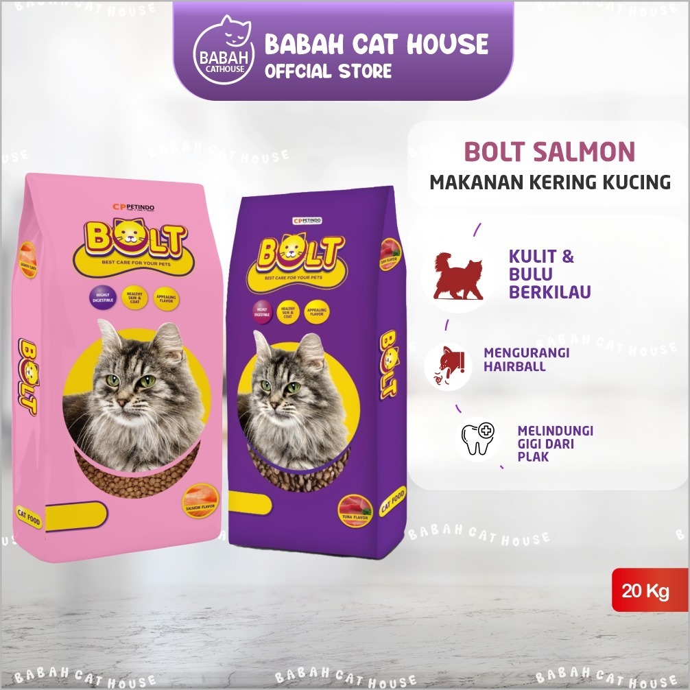 Jual BOLT IKAN TUNA SALMON 20KG Dry Cat Food Makanan Kucing Kering ...