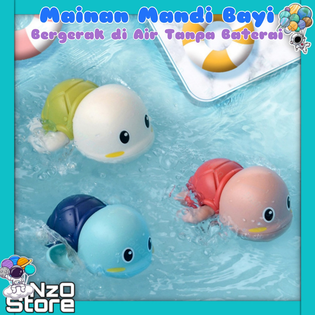 Jual Mainan Mandi Bayi Karakter Kura-kura Berenang Lucu Tanpa Baterai ...