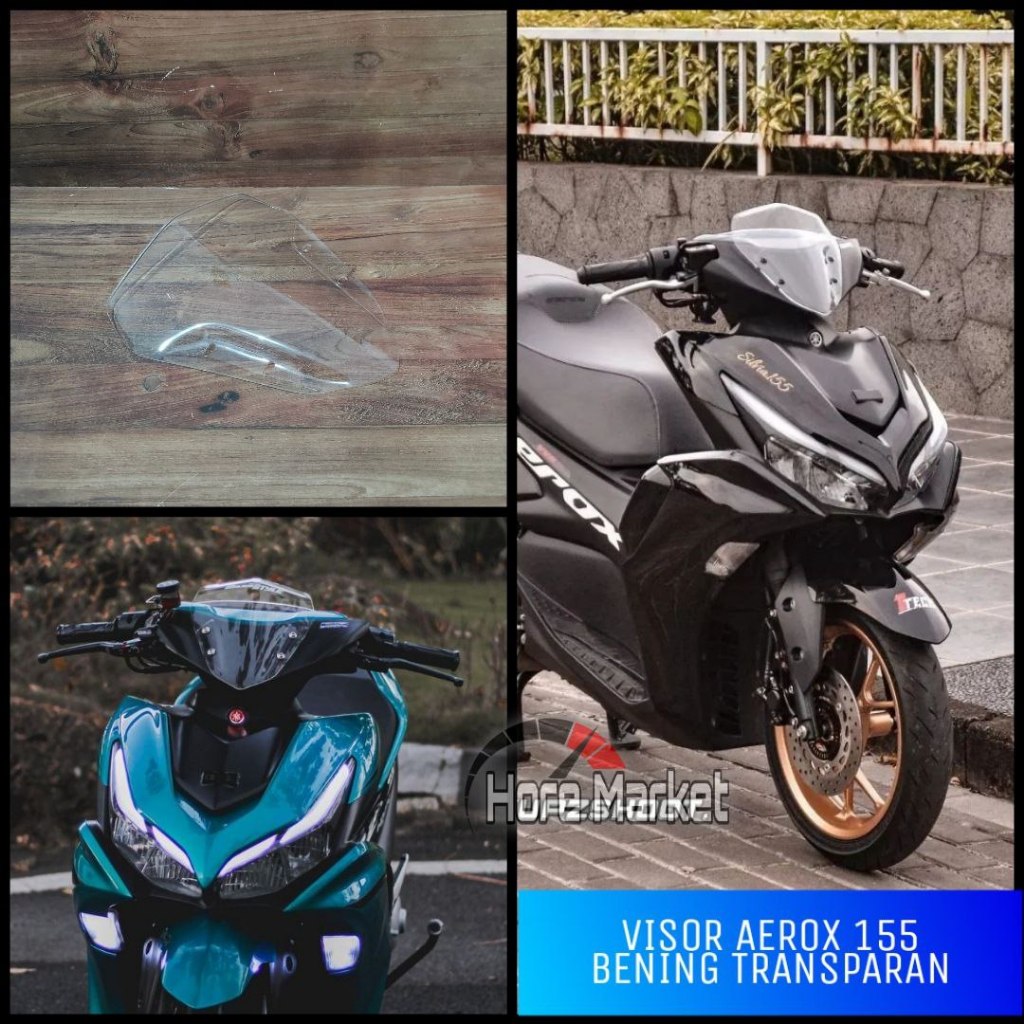 Jual WINDSHIELD VISOR AEROX 155 NEW OLD 2021 2022 2023 STANDAR BENING ...
