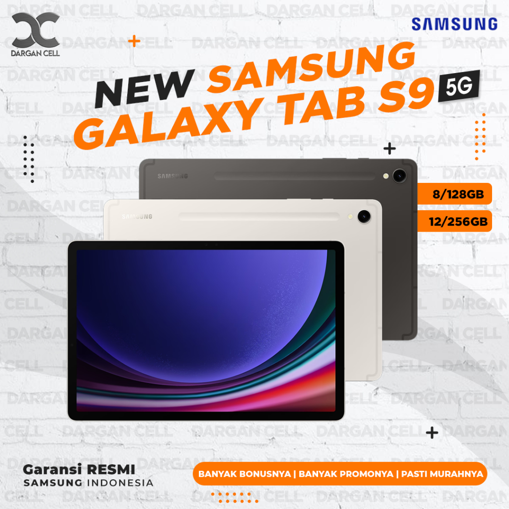 Jual SAMSUNG GALAXY TAB S9 5G 8/128GB 12/256GB GARANSI RESMI SEIN 1 TAHUN | Shopee Indonesia