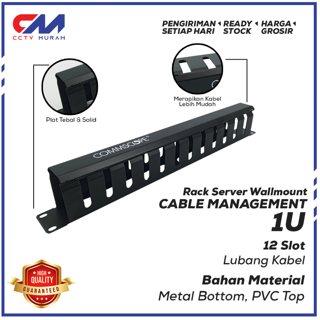 Jual Wire Management, Cable Management 1 U Horizontal Patch Panel ...