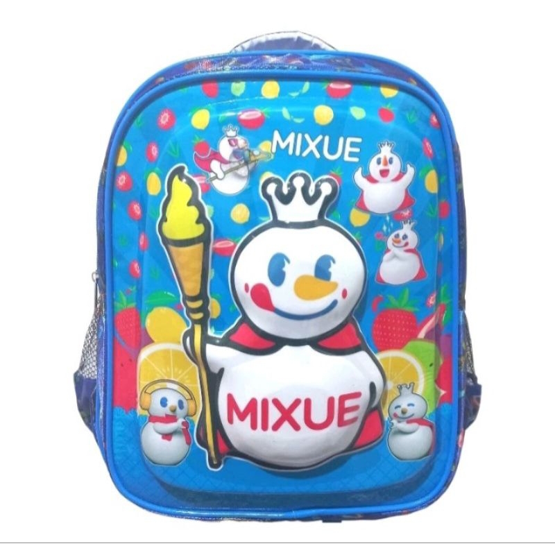 Jual tas anak sekolah karakter mixue cowo bisa nyala | Shopee Indonesia