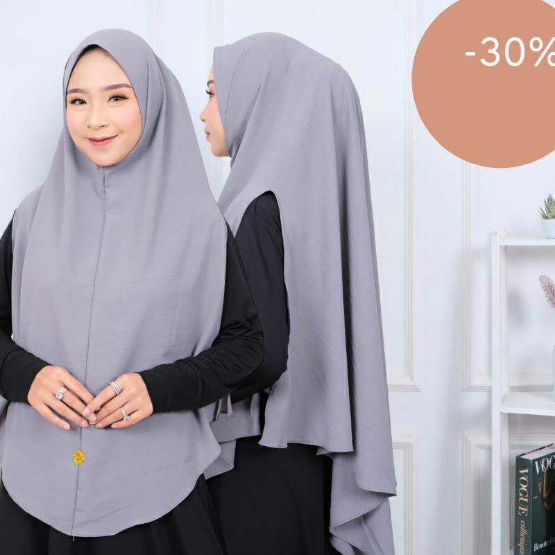 Jual HIJAB INSTAN ROMPI CRINCLE/Khimar rompi/brego rompi/hijab rompi ...