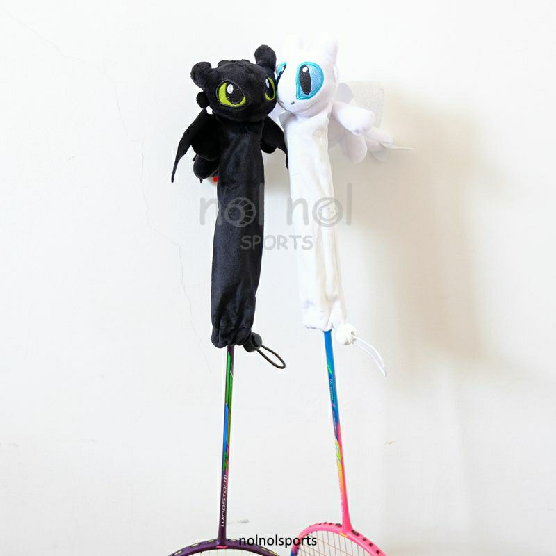 Jual NNS dragon toothless light fury doll racket grip cover raket ...