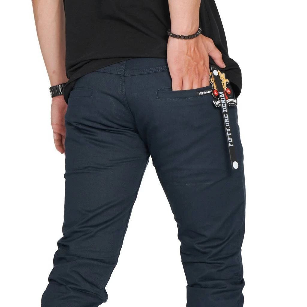 Jual CELANA PRIA CHINO Slim fit Panjang Pria Kerja kantor Santai Liburan Cowok Original Navy ...