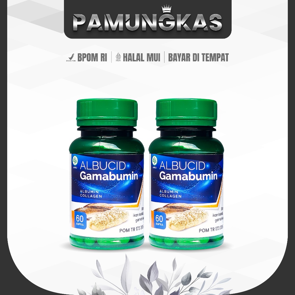 Jual Albucid Albumin Kapsul Albucid 2 Botol untuk membantu Bekas luka ...