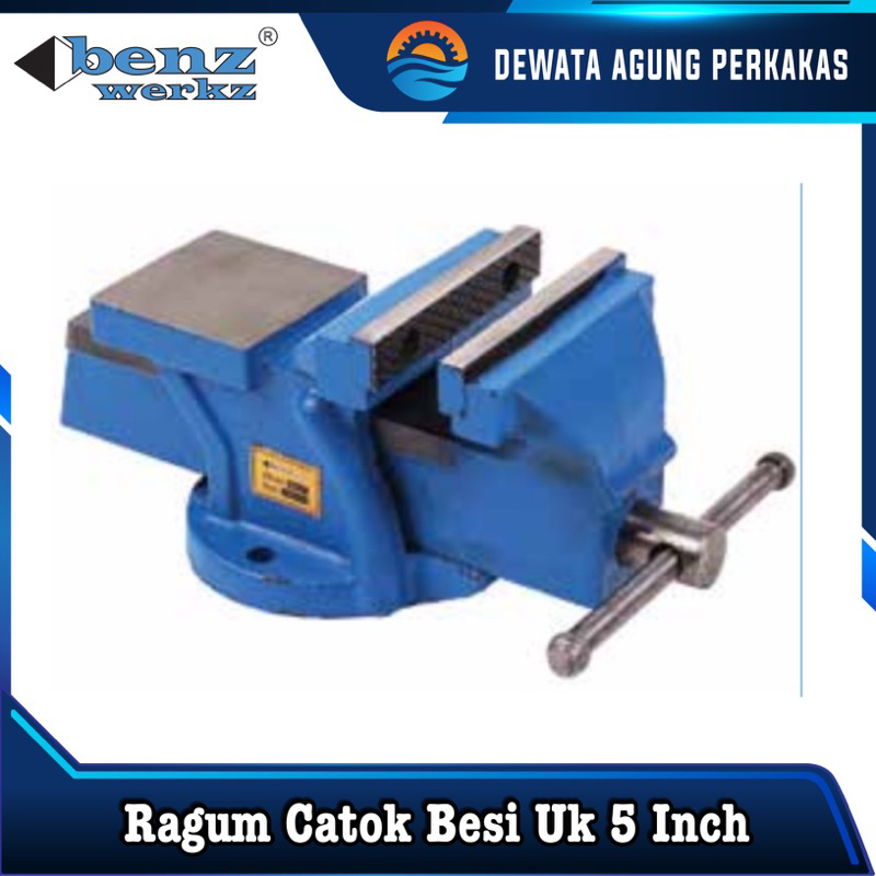 Jual Ragum 5 Inch Benz Catok Meja Besi 5 Inch Alat Penjepit Vice Table ...