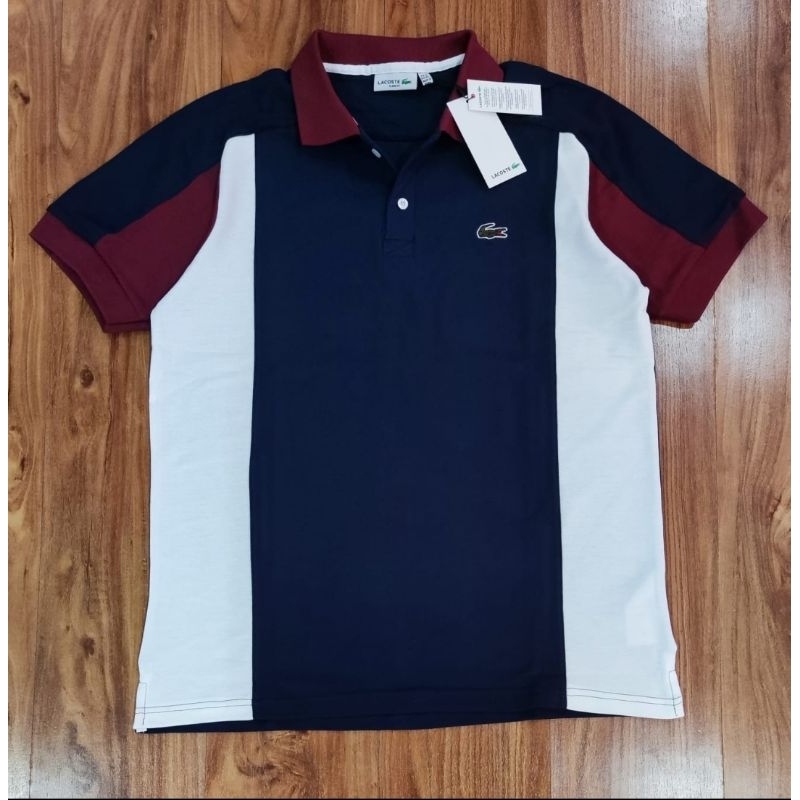 Jual Kaos Kerah / Polo Shirt Branded LD Jumbo warna Kombinasi Navy ...