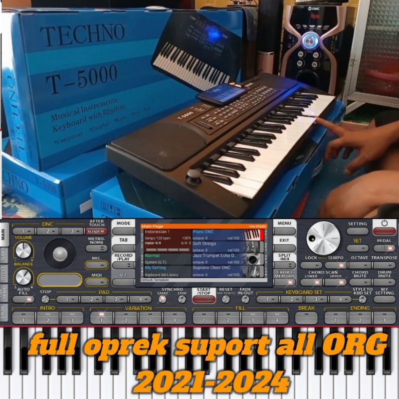 Jual keybord T 5000 full oprek update terbaru suport org 2021/2024 ...