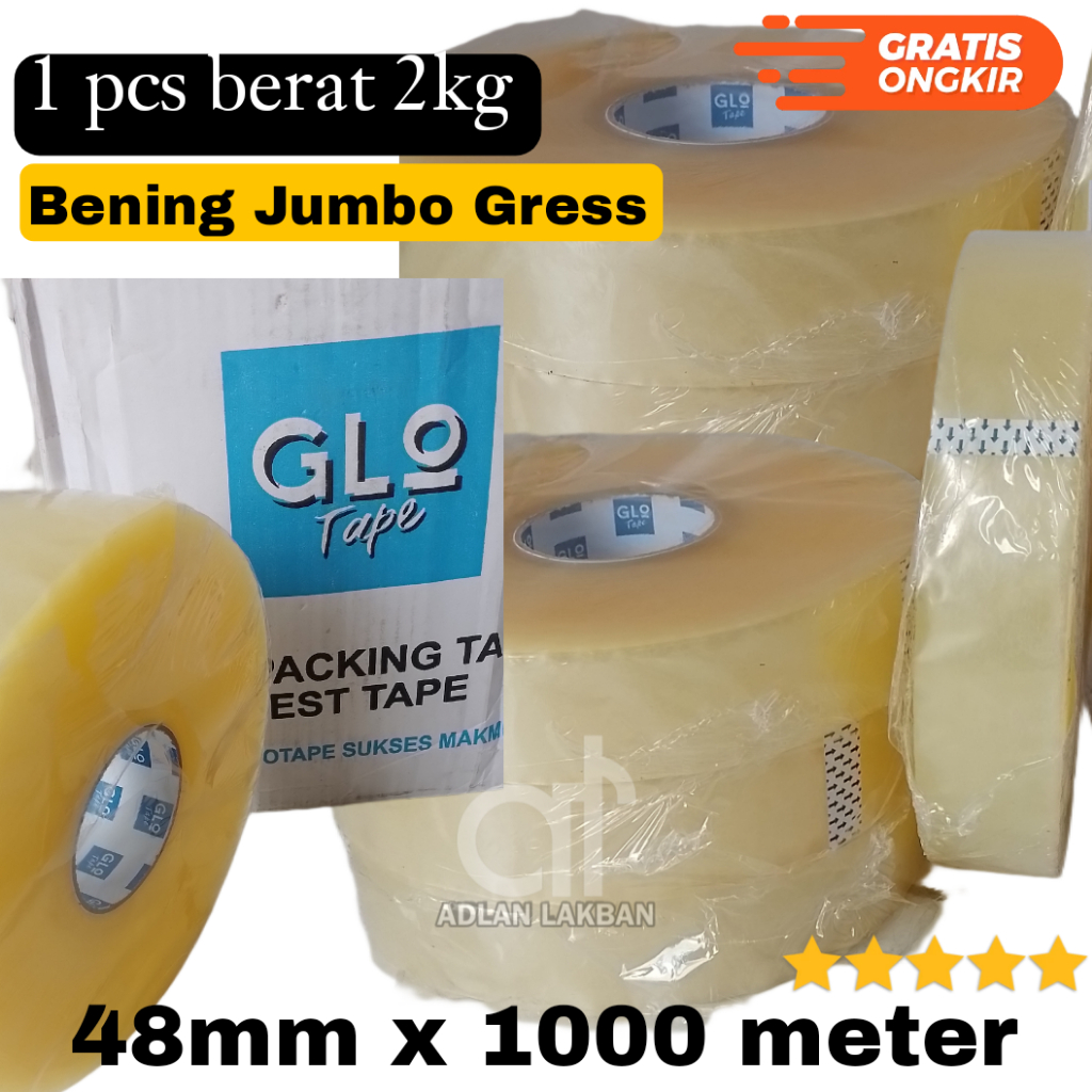 Jual LAKBAN 1000 YARD x 48 MM, LAKBAN BENING, LAKBAN JUMBO BENING ...