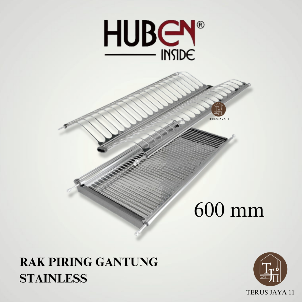 Jual HUBEN RAK PIRING GANTUNG STAINLESS ukuran 60 cm / HUBEN STAINLESS ...