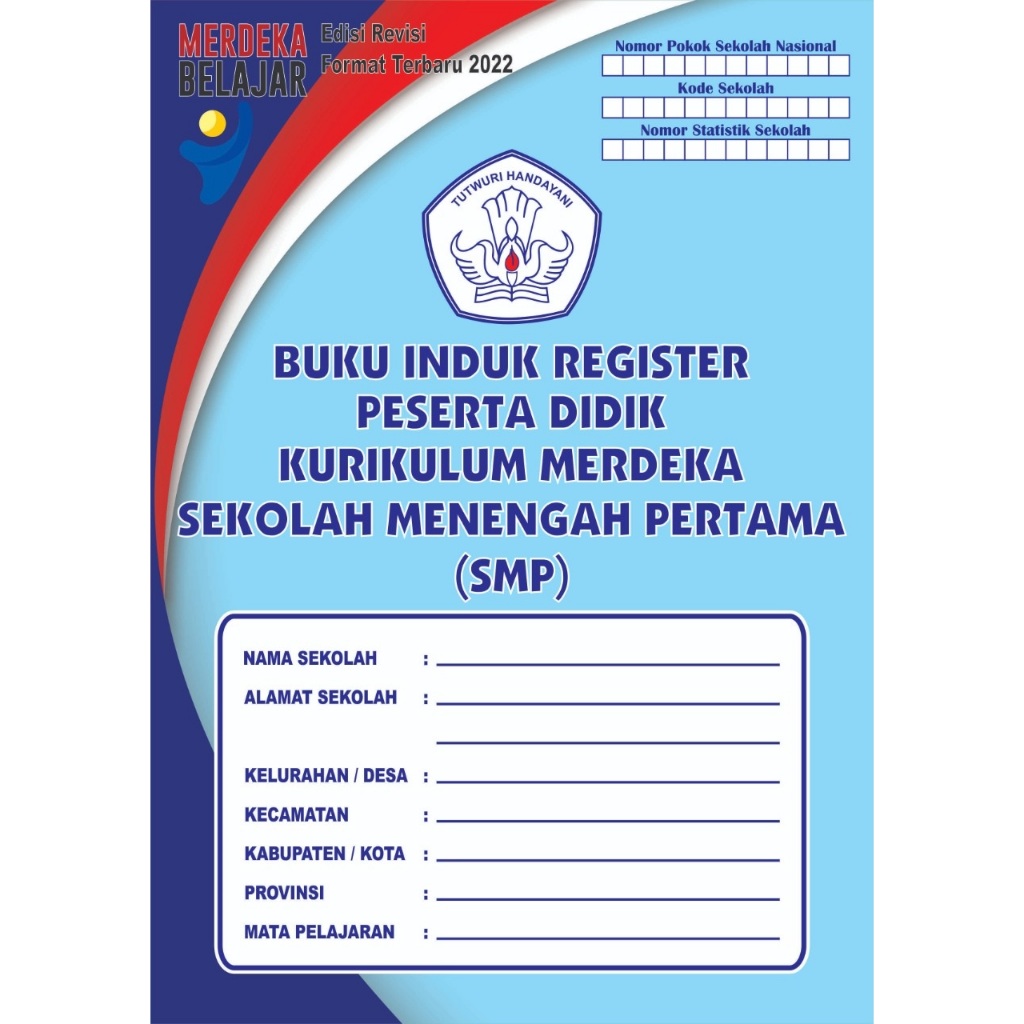 Jual BUKU INDUK REGISTER PESERTA DIDIK SMP ISI 50 SISWA KURIKULUM MERDEKA 2024 | Shopee Indonesia