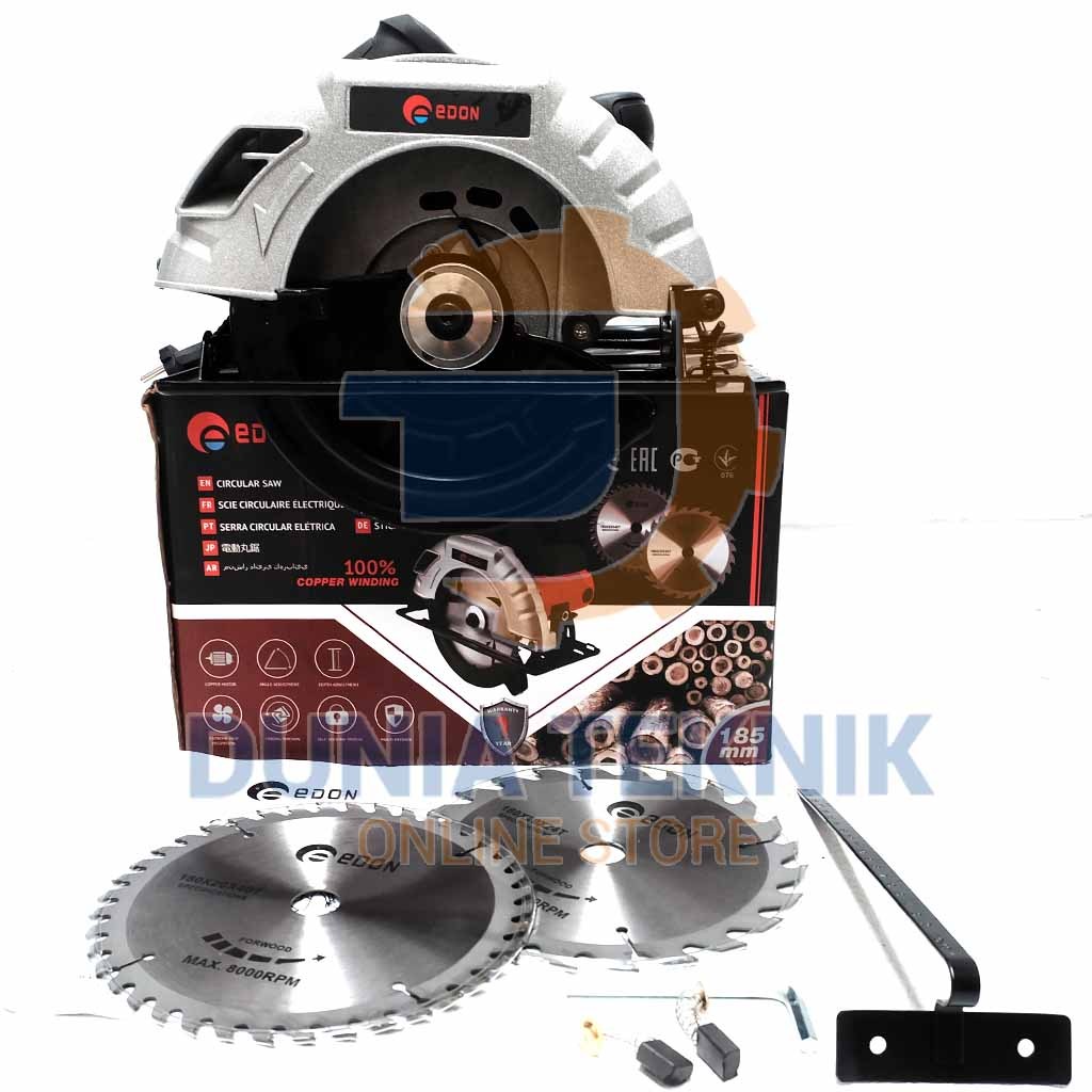 Jual Circular Saw EDON ED18-1851 Mesin Potong Kayu Serkel Circle Sirkel ...