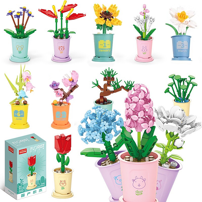 Jual Pot Sukulen Bunga DIY Mini Flower Block / Mainan Kreatif Ruang ...