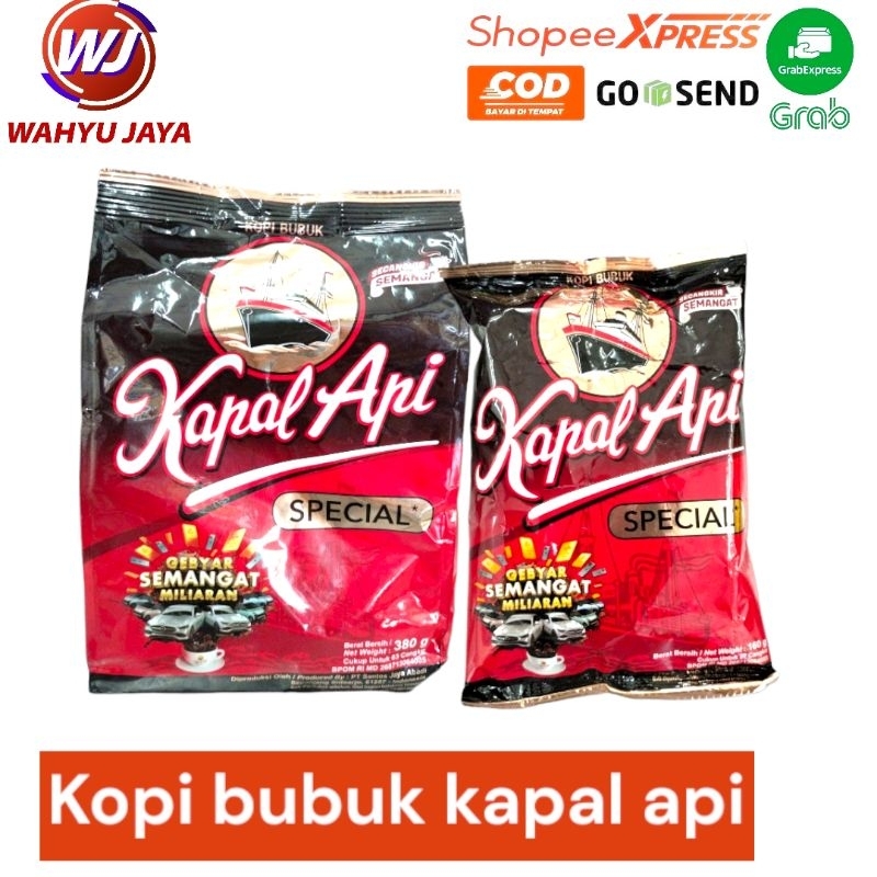 Jual kopi bubuk kapal api spesial 165 gram,380 gram | Shopee Indonesia