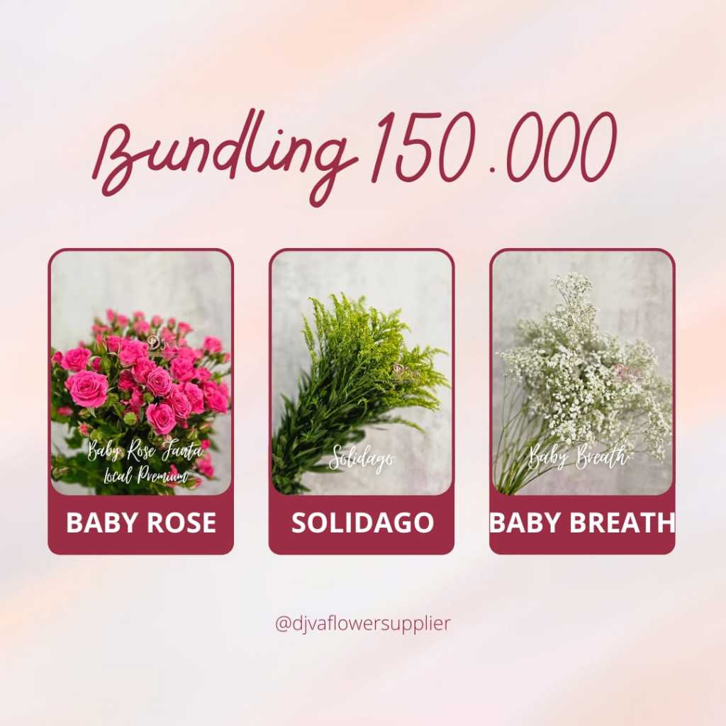 Jual Paket Bunga Segar Bundling 150000 Fresh Flower Bunga Segar ...