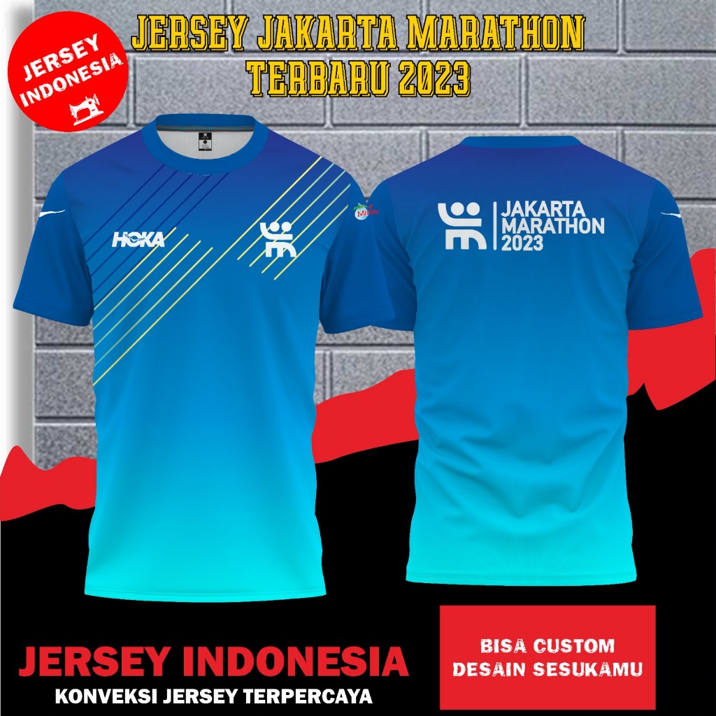 Jual Baju Lari Jersey Running JAKARTA MARATHON 2023, Jersey Olahraga ...