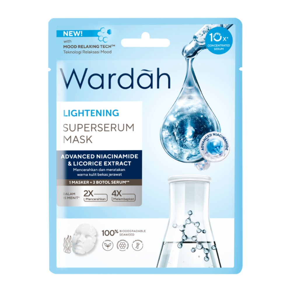 Jual Gift - Wardah Lightening SuperSerum Mask 20ml (Sachet) | Shopee ...