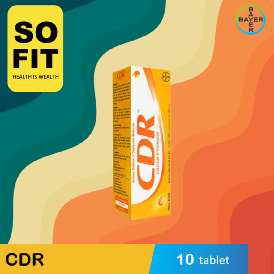 Jual CDR Effervescent Calcium Isi 10 Tablet - CDR Suplemen Kalsium Rasa ...