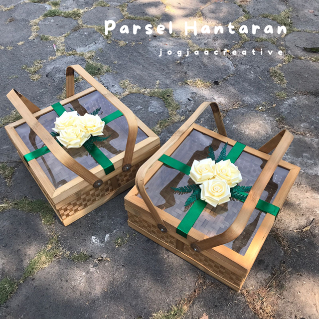 Jual PARSEL BAMBU HATARAN NIKAH MURAH PARSEL KOTAK TUTUP MIKA FREE PITA ...