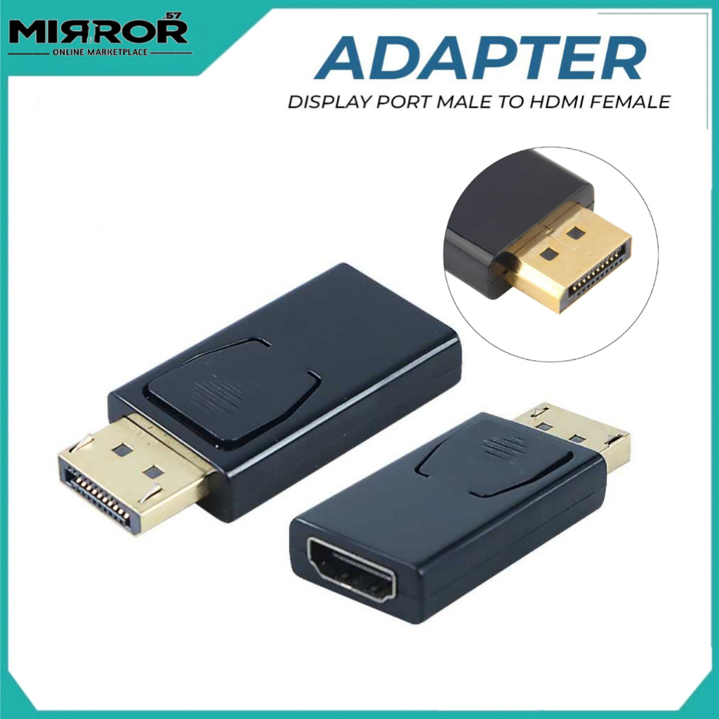 Jual Adaptor Konverter Displayport Male to HDMI Female Port Adapter ...