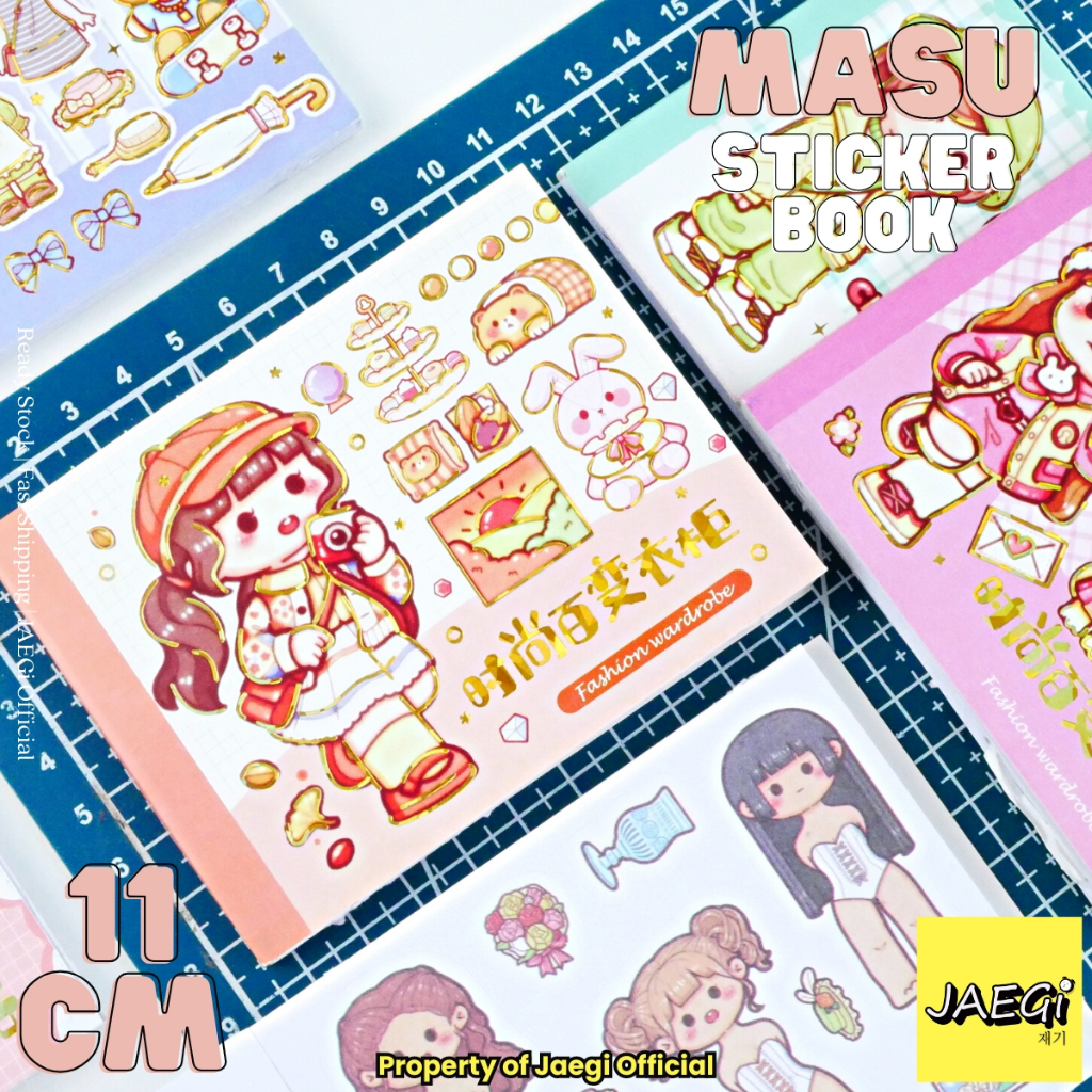 Jual JAEGi - Mini Note Book Sticker Masu Fashion Edition 20 Lembar ...