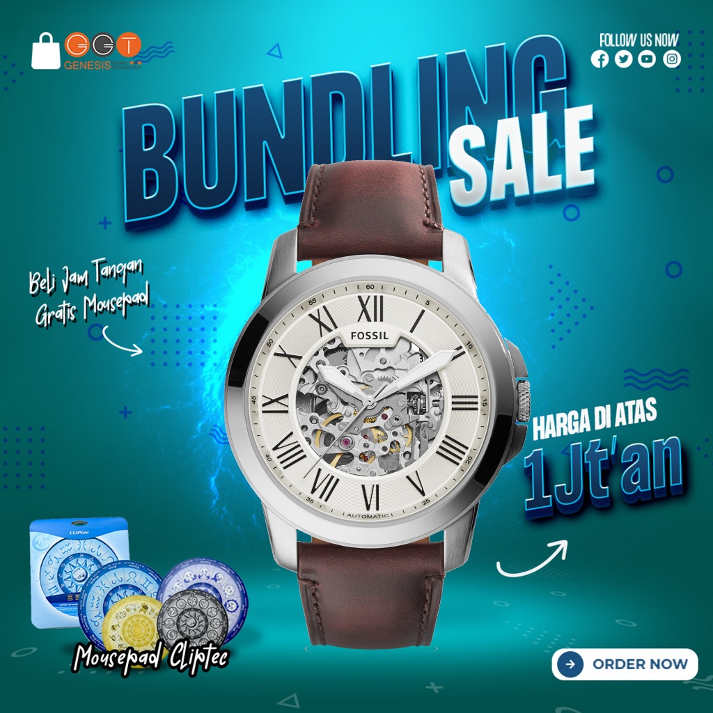 Jual [dapatkan Hadiah ] Fossil Jam Tangan Pria Me3099 Analog Automatic