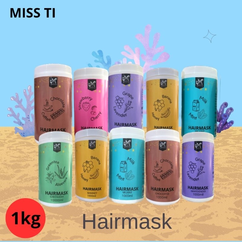 Jual Miss Ti creambath 1kg TOPLES kiloan hairmask BPOM Miss Ti hair ...