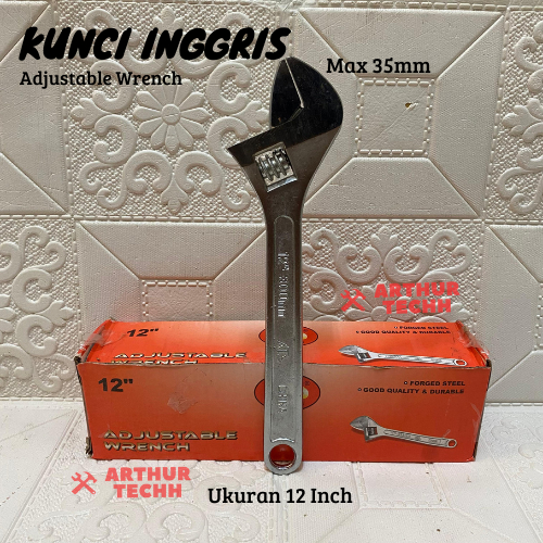 Jual ATS Kunci Inggris Ukuran 12" Inch Adjustable Wrench ORIGINAL ...