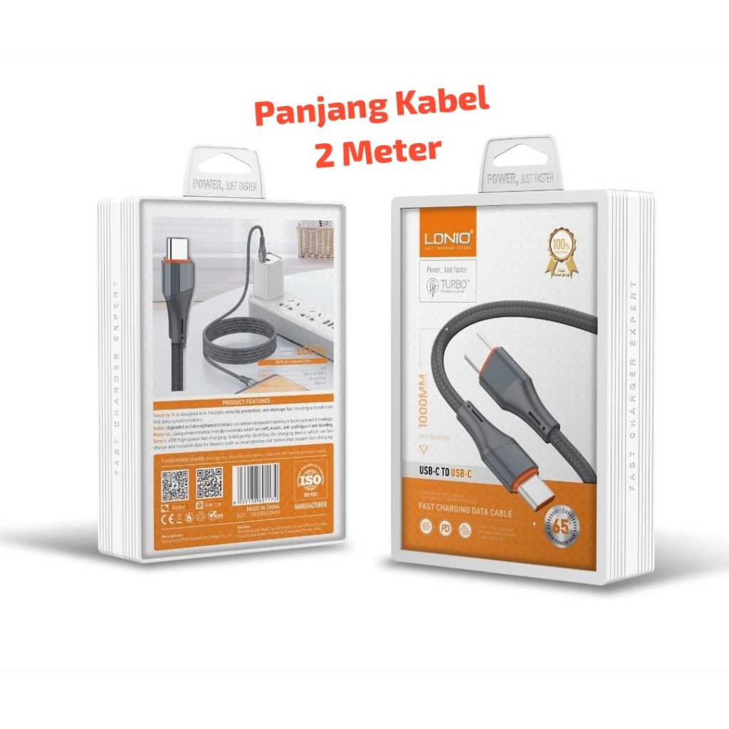 Jual LDNIO LS 632 PD Fast Charging & data 2 Meter Charging Cable 30watt | Shopee Indonesia