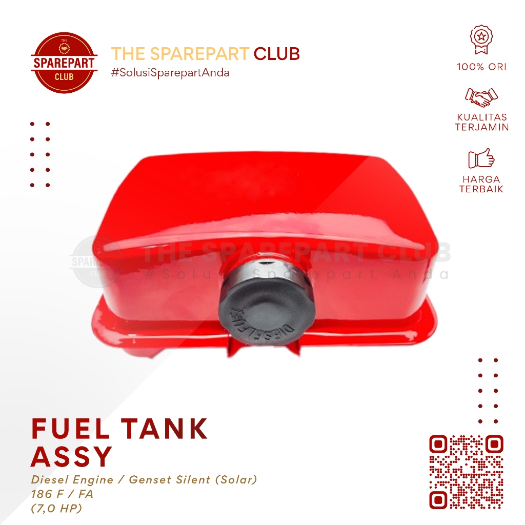 Jual Tangki Bensin Mesin Genset Solar Diesel Engine 186F FA Fuel Tank ...