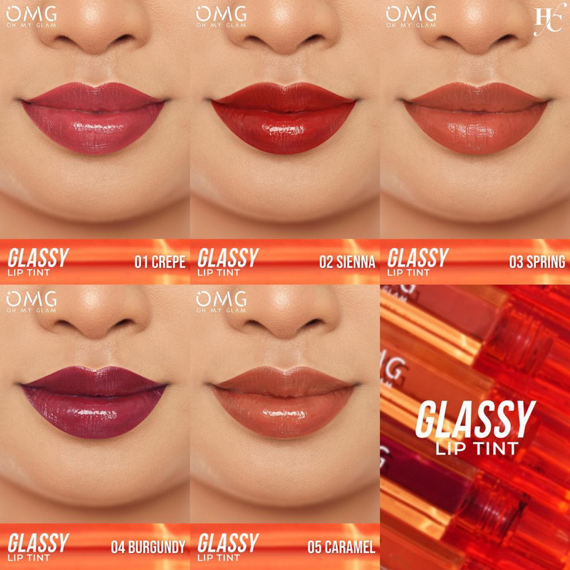 Jual OMG Oh My Glam Matte Kiss Lip Cream - Glassy Lip Tint | Shopee ...