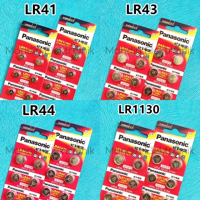 Jual Baterai Panasonic LR41 LR43 LR44 LR1130 Batre Kancing LR 41 43 44 1130 Original Baterai Jam ...