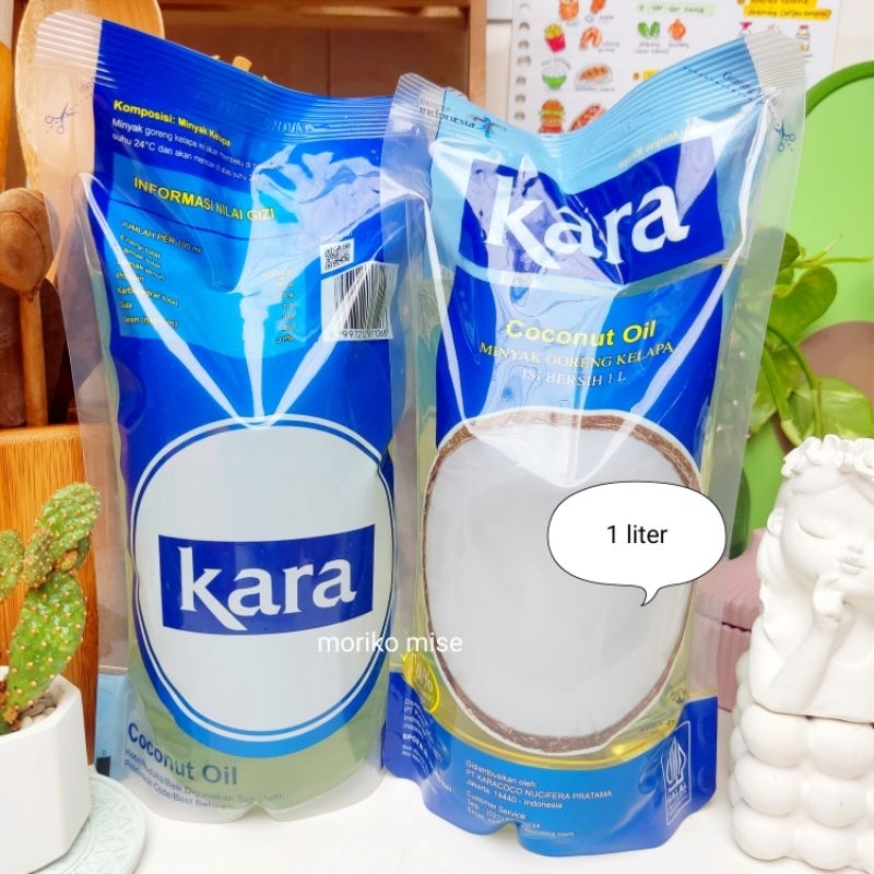 Jual minyak kara 1 liter minya kelapa coconut oil for frying | Shopee ...