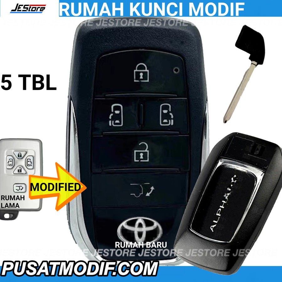 Jual ALPHARD CASING KUNCI REMOTE KEY RUMAH KUNCI MODIF ALPHARD VELLFIRE ...