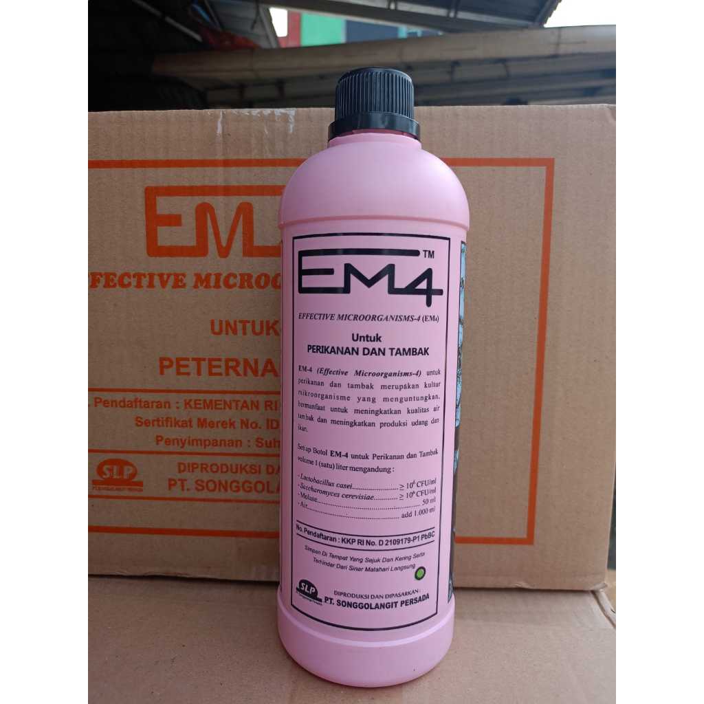 Jual EM4 Pupuk Organik Cair perikanan 1 Liter | Shopee Indonesia
