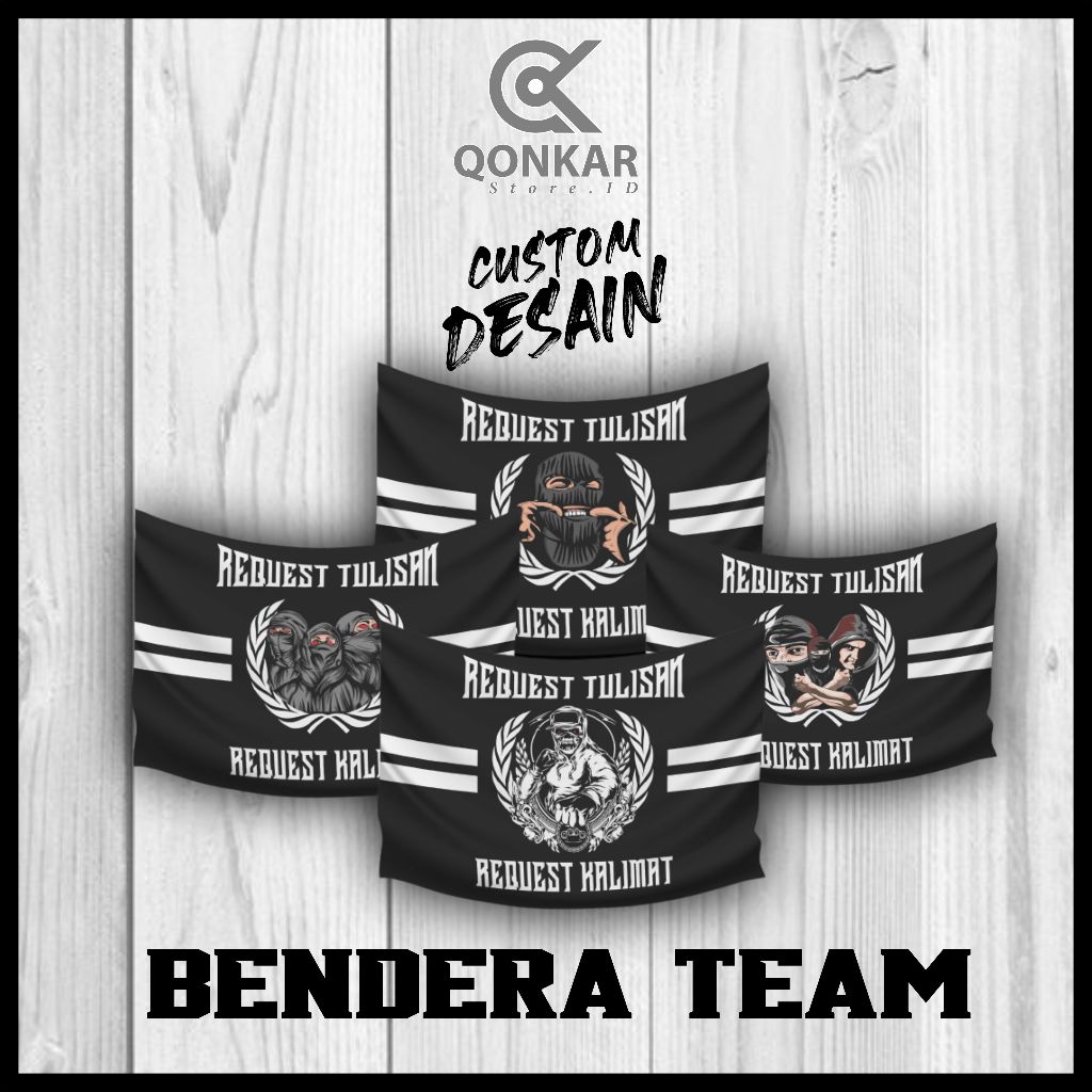 Jual BENDERA TIM FUTSAL/SEPAKBOLA/GAMING PRINTING CUSTOM 80 x 60 cm ...