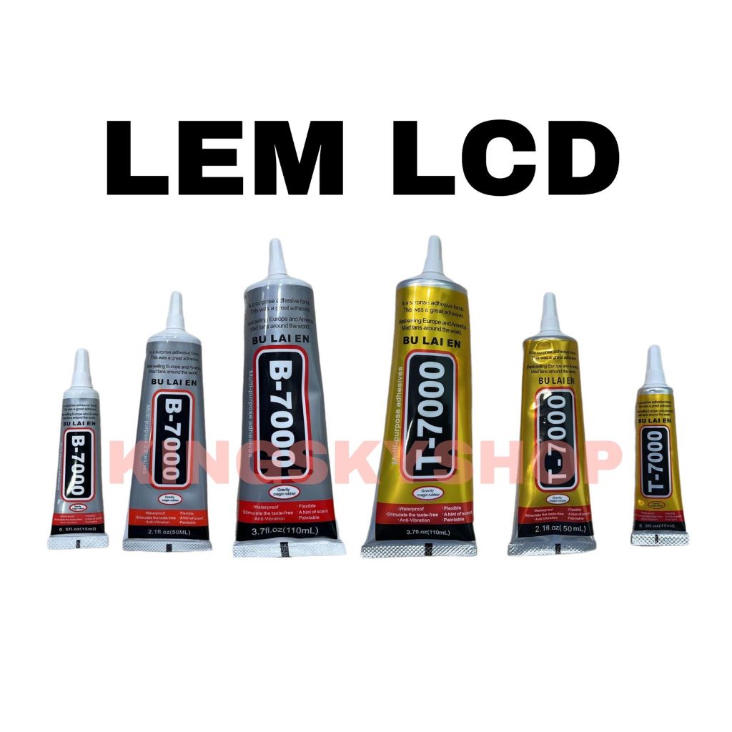 Jual LEM LCD TOUCHSCREEN BATRE BACKDOOR CASING T7000 B7000 3ML 15ML 50ML 110MlL ORIGINAL ...