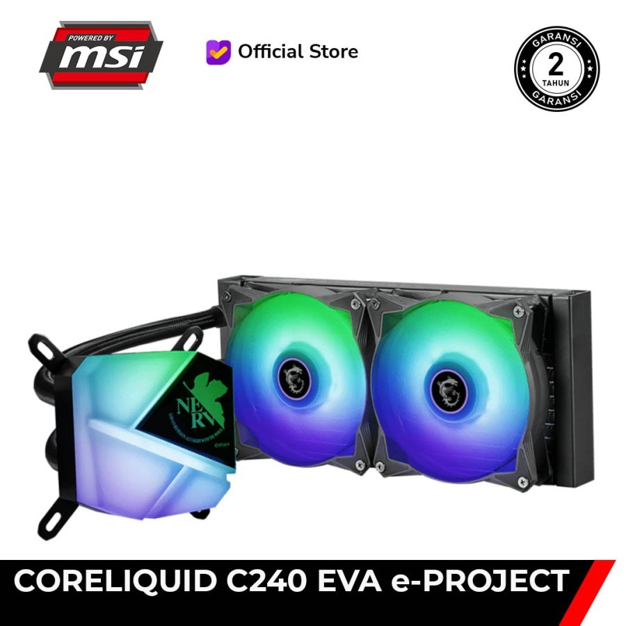 Jual MSI MAG CORELIQUID C240 EVA e-PROJECT | LIQUID COOLER | AIO ...