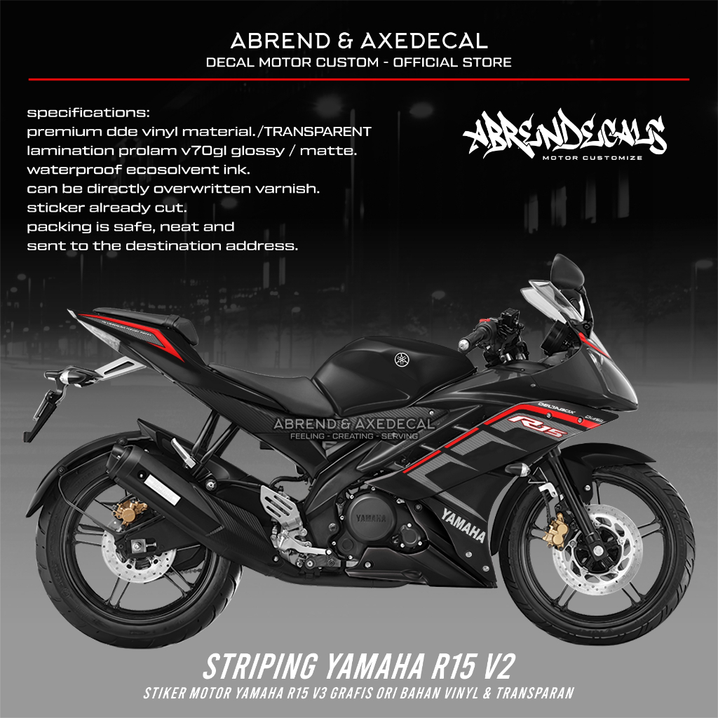 Jual Striping R15 V2 Grafis Ori Printing Rainbow Bahan Vinyl ...