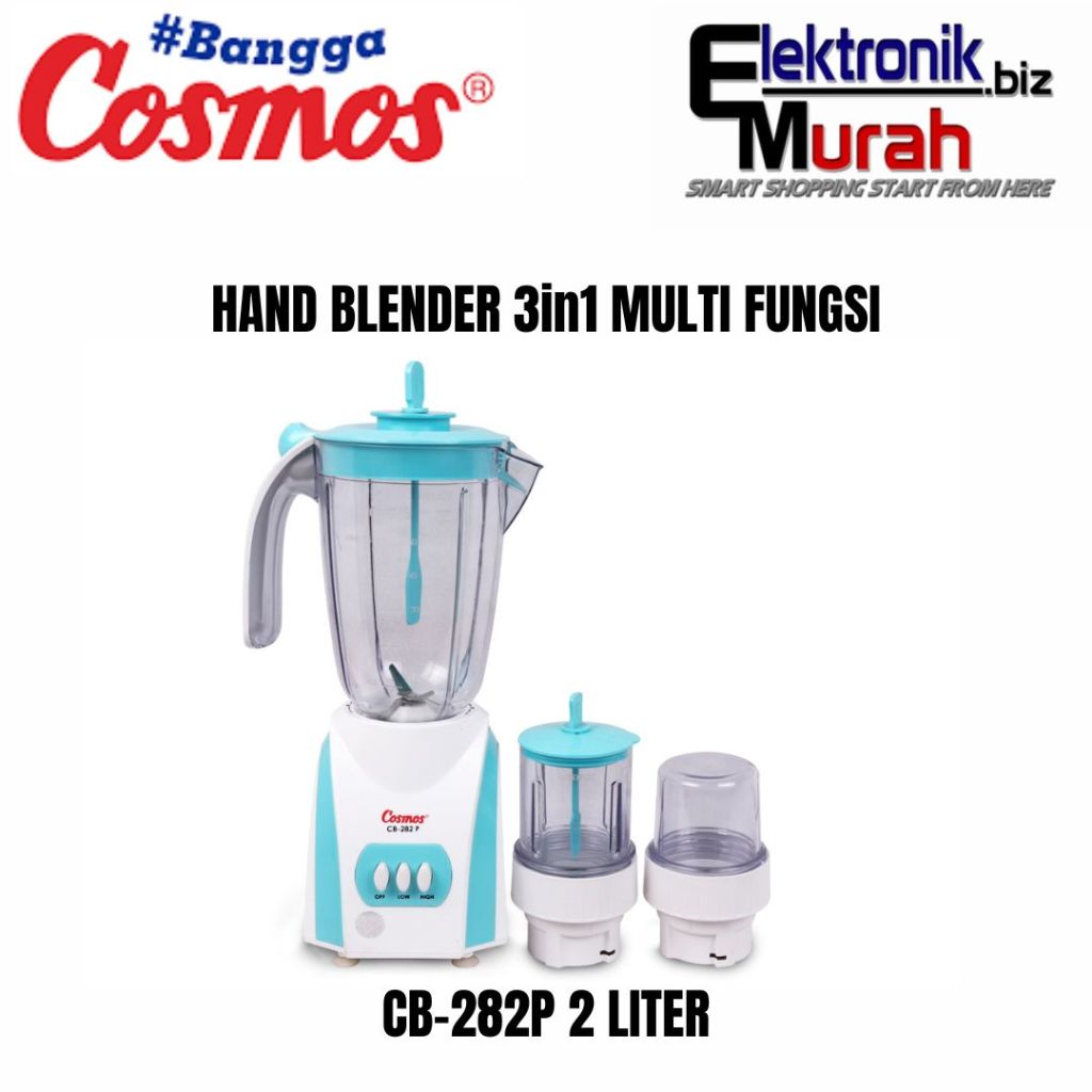 Jual Cosmos CB-282P Blender 3in1 (Blender Plastik) 2 Liter | Shopee ...