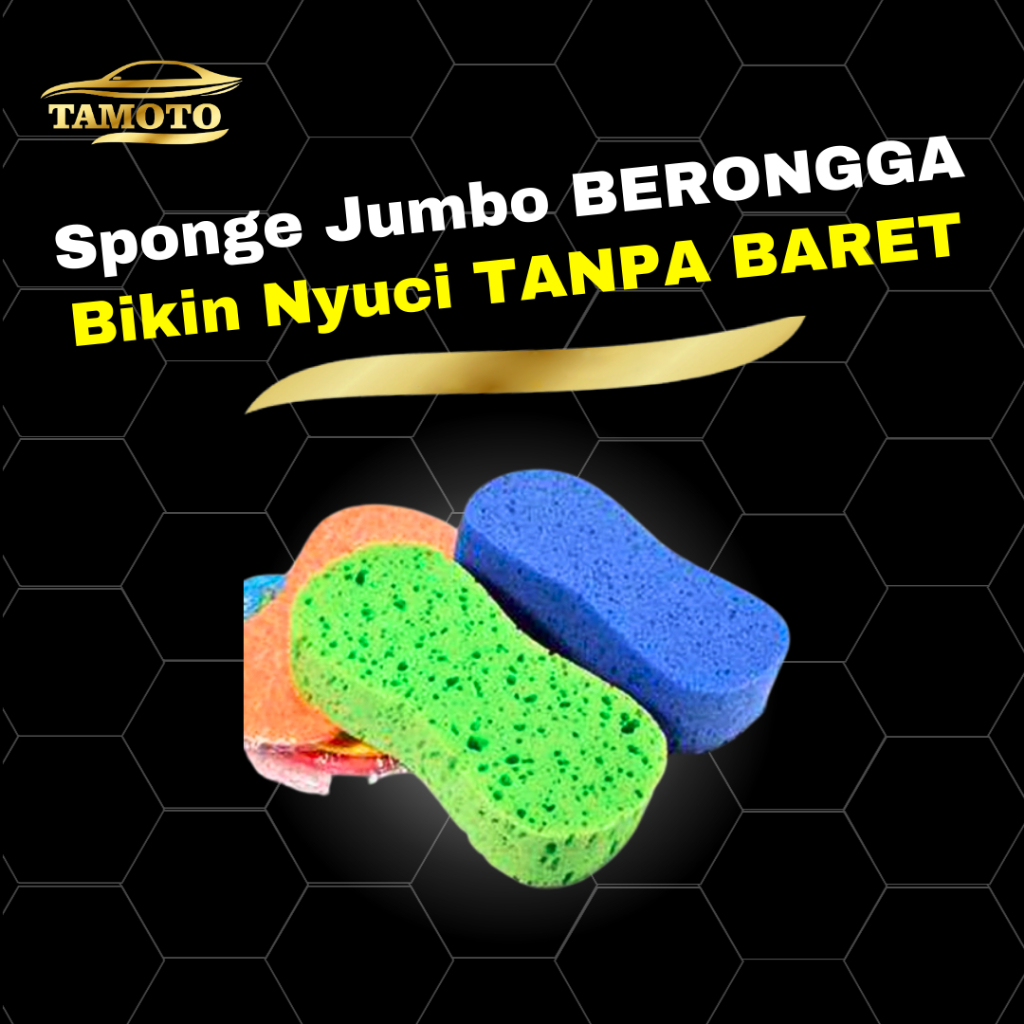 Jual Spons Busa Cuci Motor & Mobil - Wash Sponge Spon 8 Jumbo Besar ...