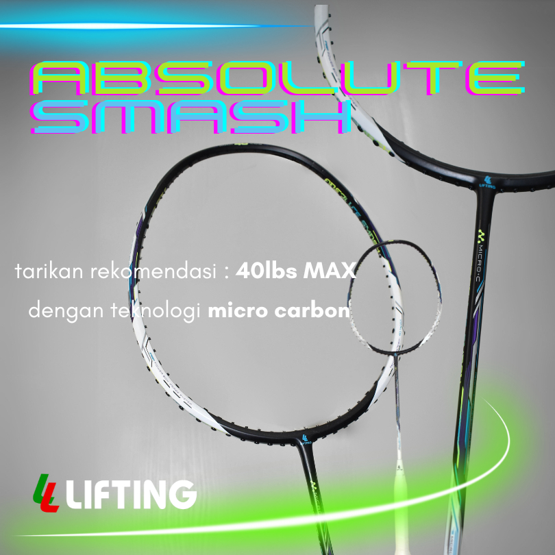 Jual Raket Badminton Lifting Absolute Smash bulu tangkis shuttlecock ...