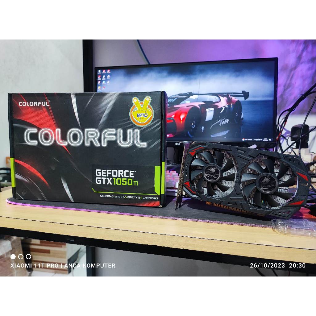 Jual VGA CARD GTX 1050 ti colorful 4gb 128 bit ddr5 | Shopee Indonesia