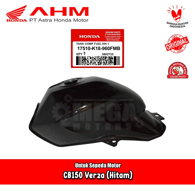 Jual Tangki Bensin Fuel Tank Honda CB150 Verza Hitam Original AHM 17510 ...